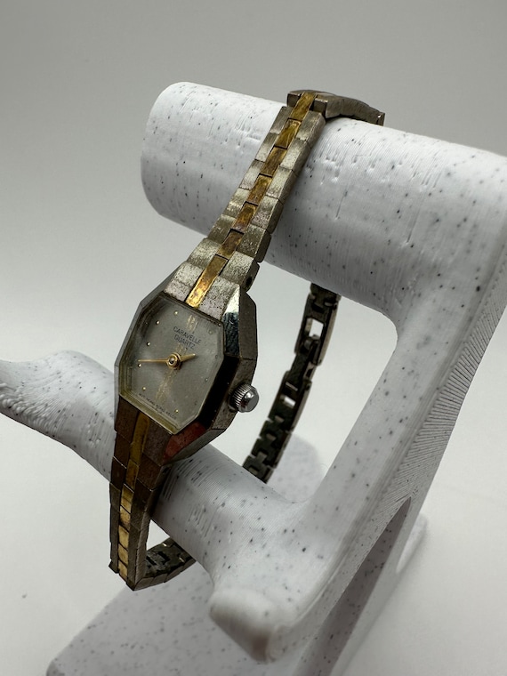vintage caravelle by bulova P7 1987 ladies square Wat… - Gem