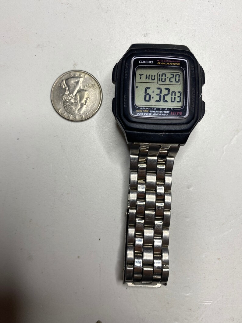 Vintage Casio 3238 Digital Mens Watch Black Plastic Stainless - Etsy