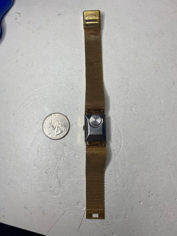 Vintage mesh Timex electric gold tone mesh adjustable… - Gem