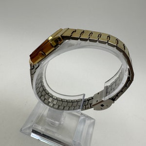 Vintage Seiko RARE 1428 Ladies Gold Tone Tank Watch Sub Second Hand Gift Her Ladies Mom Sale ...