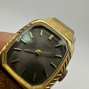 Vintage Seiko 1100 Ladies Mechanical Hand Wind Gold Tone Dress Watch Gift Her Women Mom Sale ...