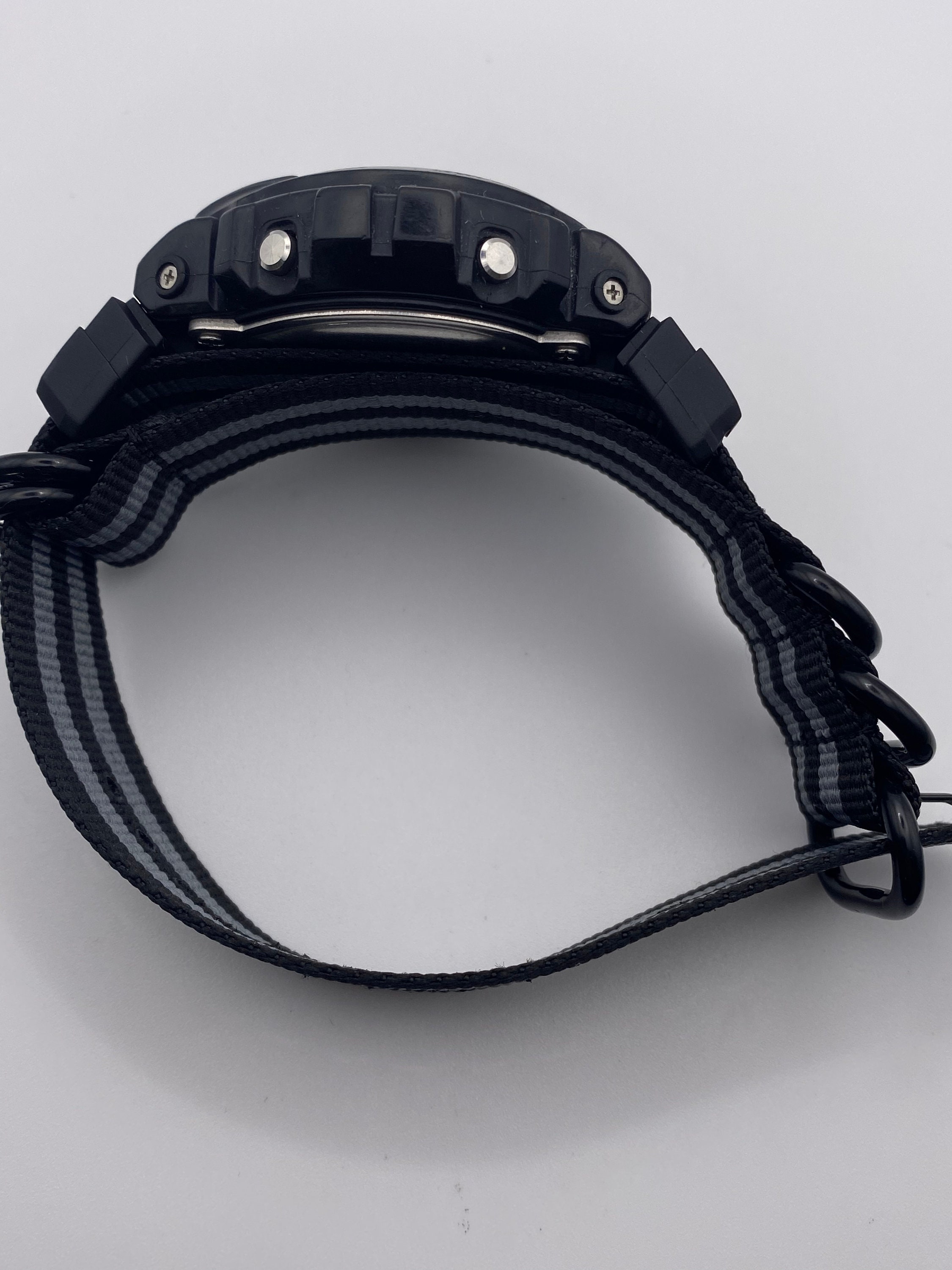 Vintage G-shock DW-6900 With 24mm Nato Strap and Adapters Large Black ...