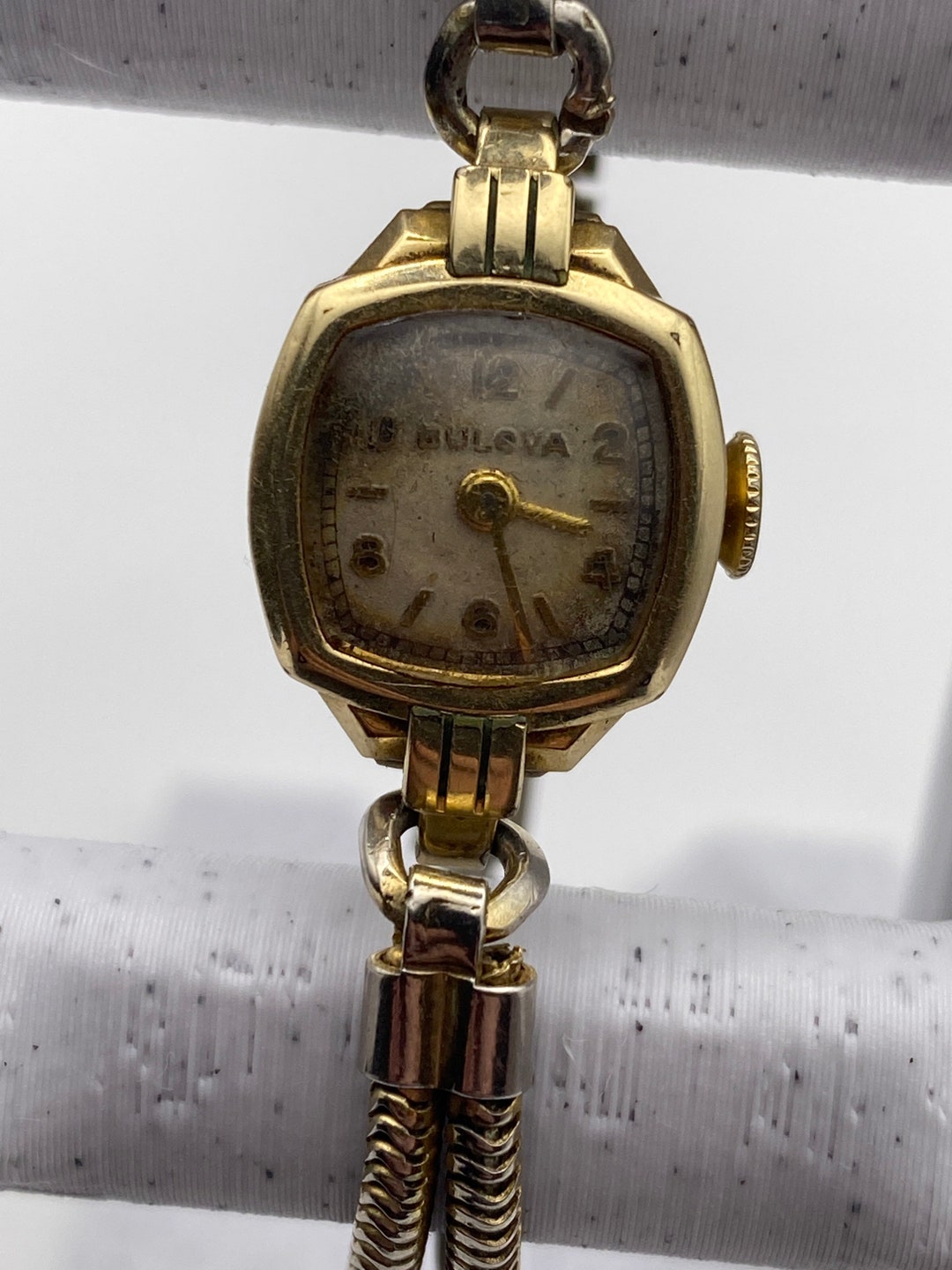 Antique Ladies Bulova 5ab Movement Mechanical Wind Watch Her Women Gift ...