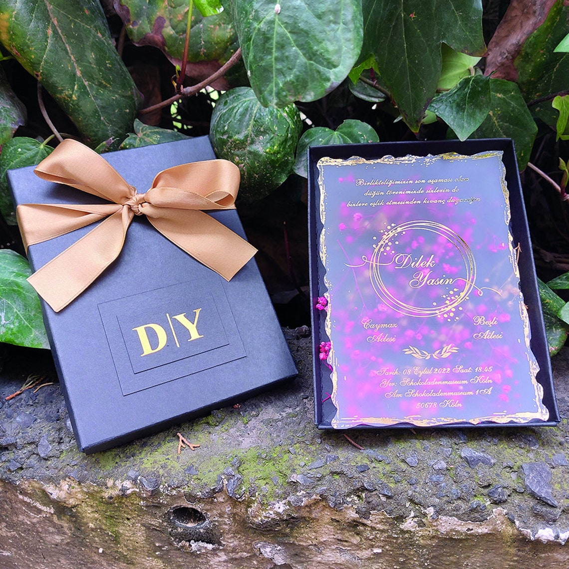 Luxury Wedding Invitation Acrylic Invitations Plexiglass - Etsy