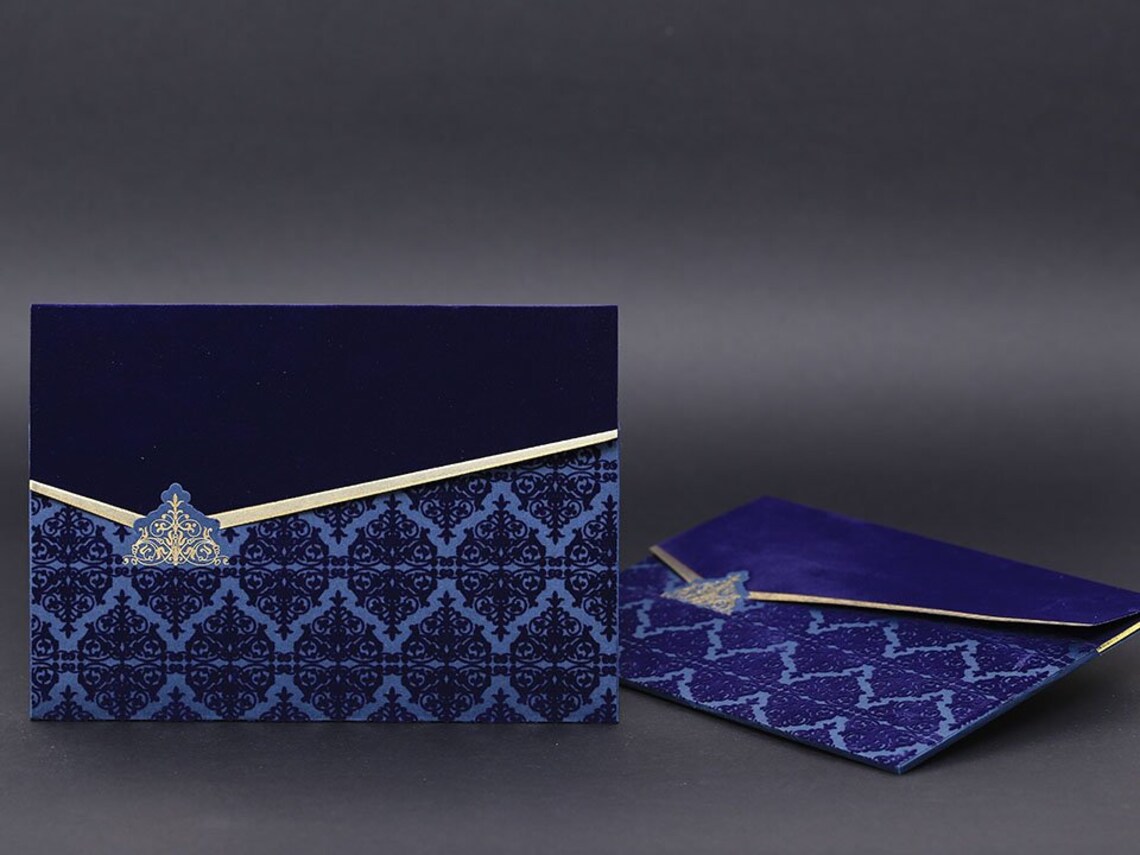 Velvet Invitation Personalised Unique Wedding Card - Etsy