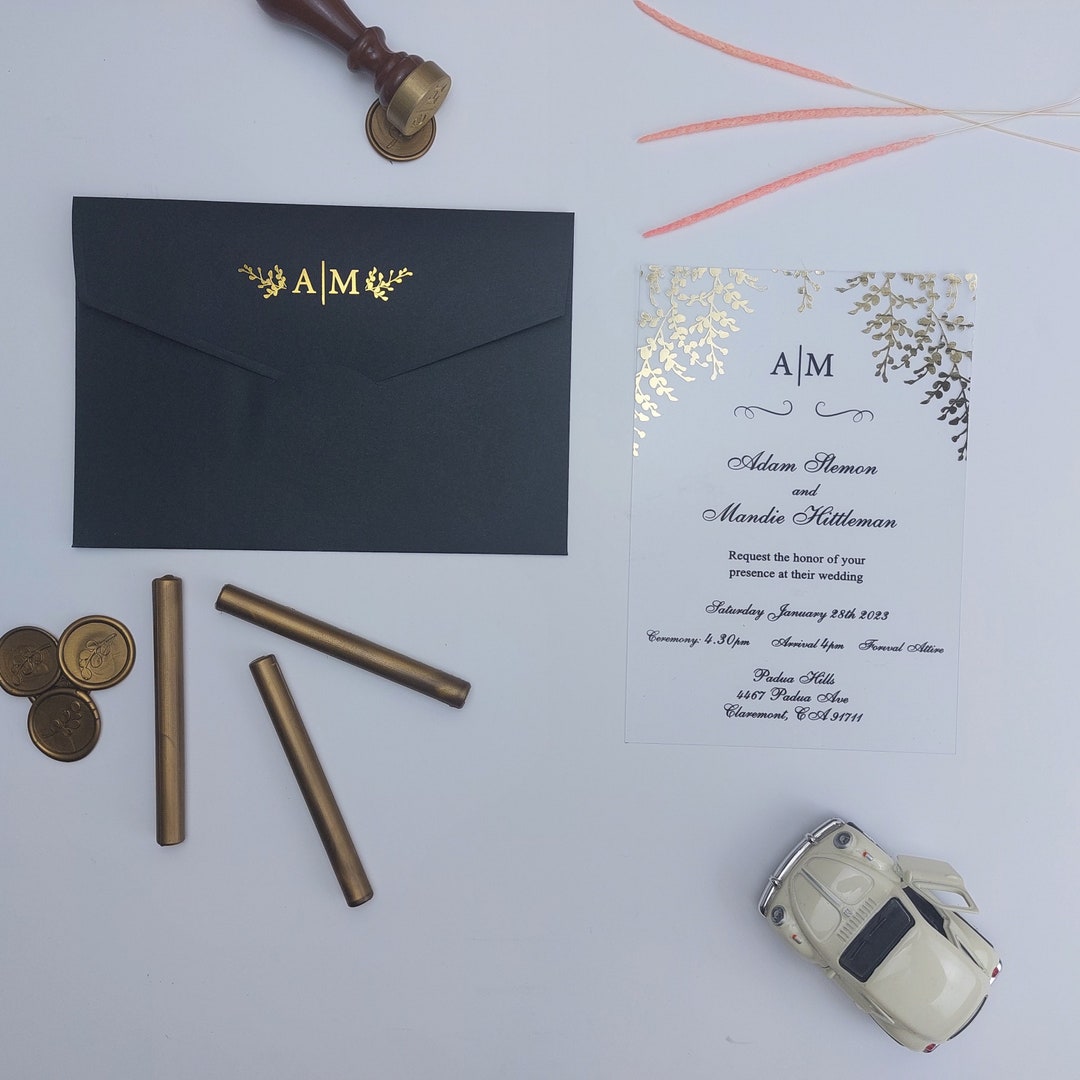 Acrylic Wedding Invitation Elegant White Wedding Invitations Unique ...