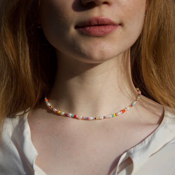 Perlenkette - Etsy.de