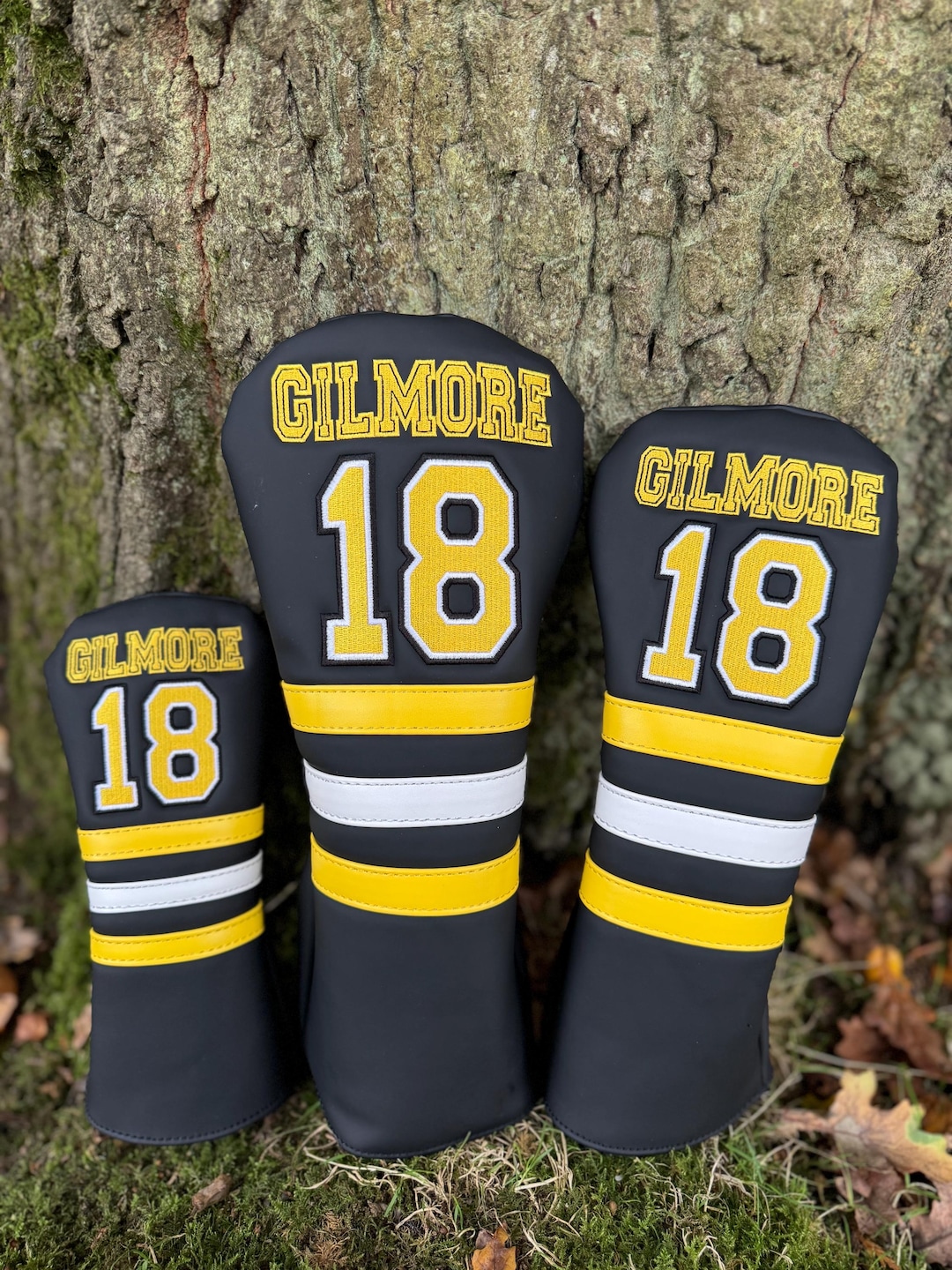 Happy Gilmore Golf Headcover Set - Driver, Fairway & Hybrid - Classic ...