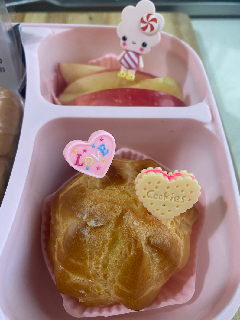 Cute Lunch Bite Picks Food Picks for Bento Lunchbox Bento - Etsy