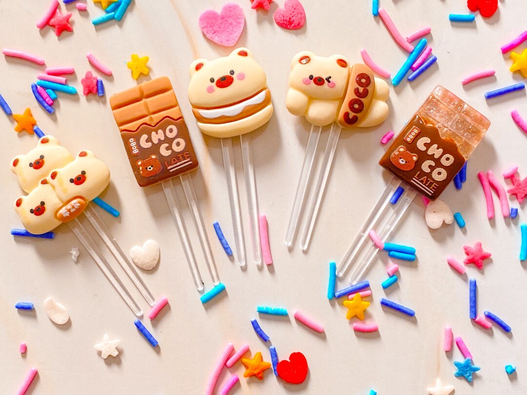 Cute Lunch Bite Picks, Food Picks, Bento Picks, Bento Lunch, Mini Forks ...