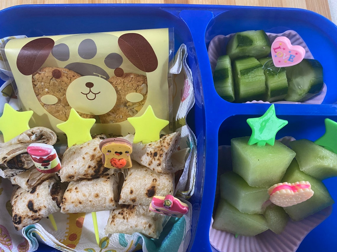 Cute Lunch Bite Picks Food Picks for Bento Lunchbox Bento - Etsy