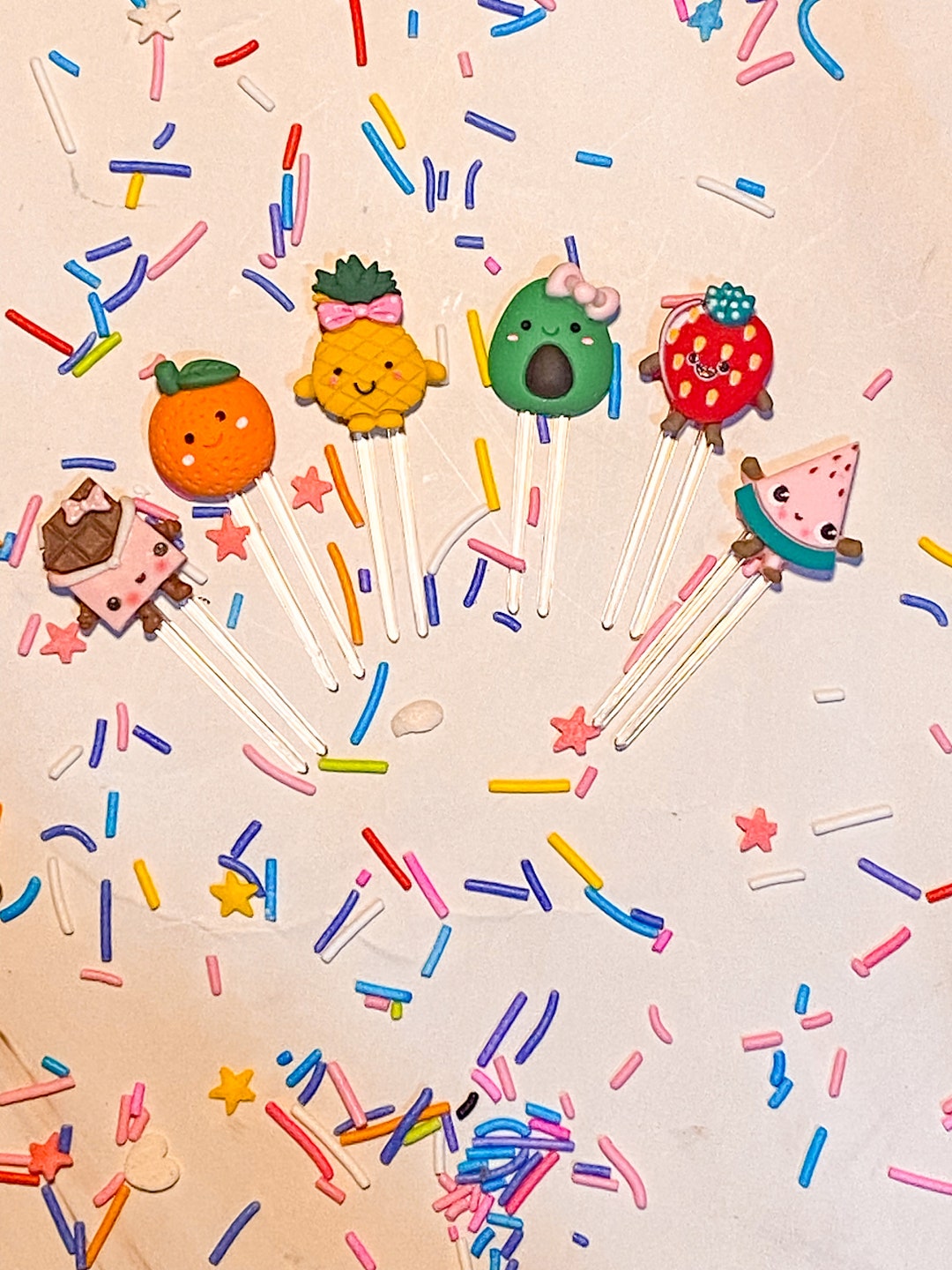 Fruit Food Picks, Lunch Bite Picks, Bento Picks, Bento Lunchbox, Mini ...