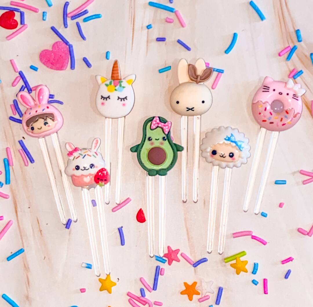 Cute Food Picks for Kids Bento Animals Picks Bento Lunchbox - Etsy