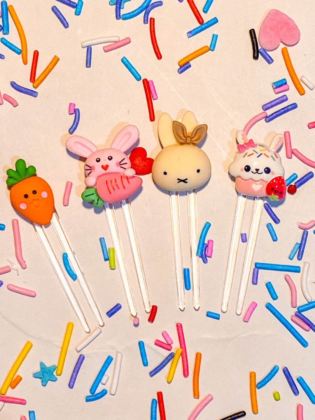 Cute Easter Food Picks for Kids, Bento Animals Picks, Bento Lunchbox ...