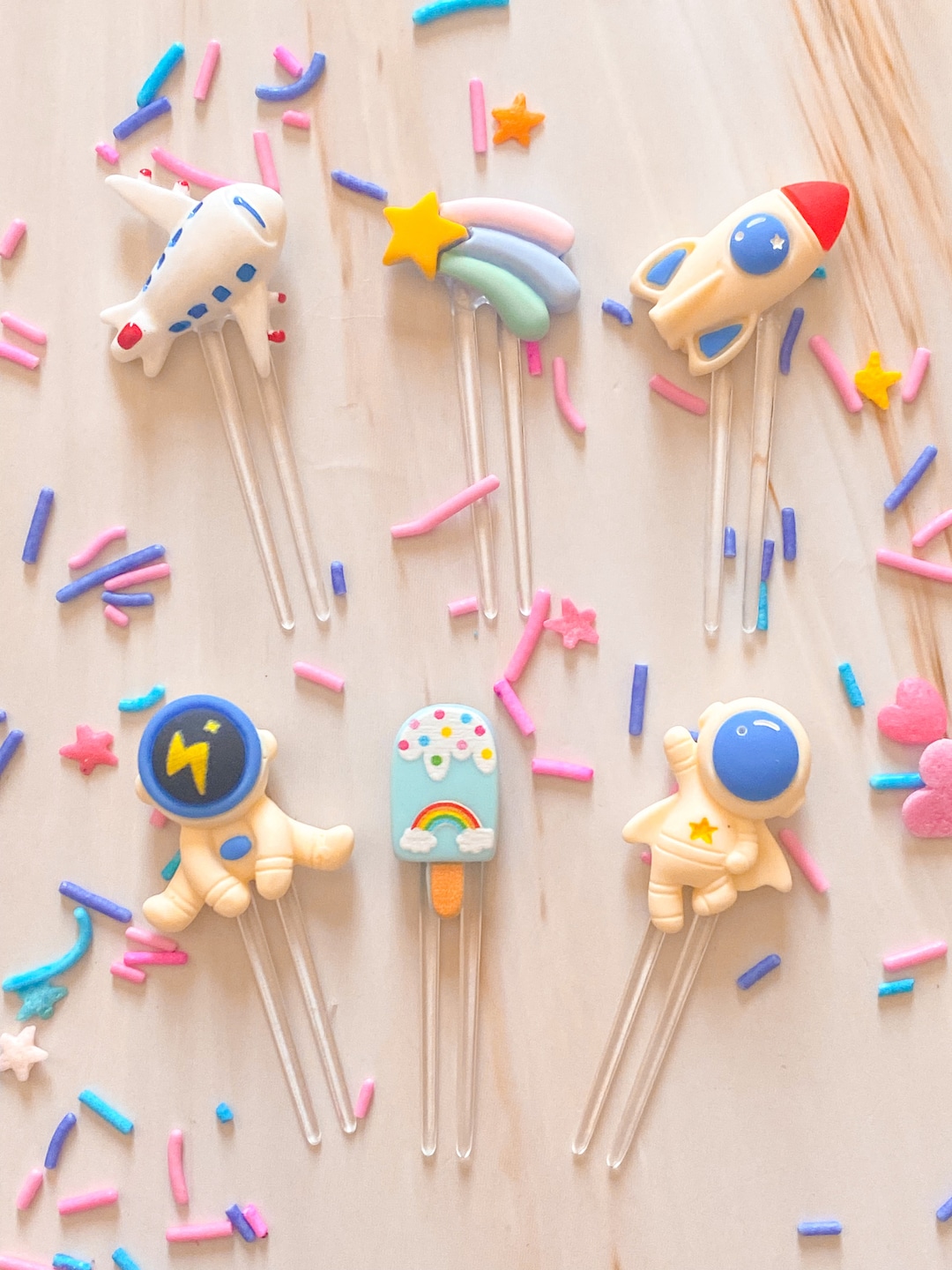 Space Food Picks for Kids, Bento Space Picks, Bento Lunchbox, Mini ...