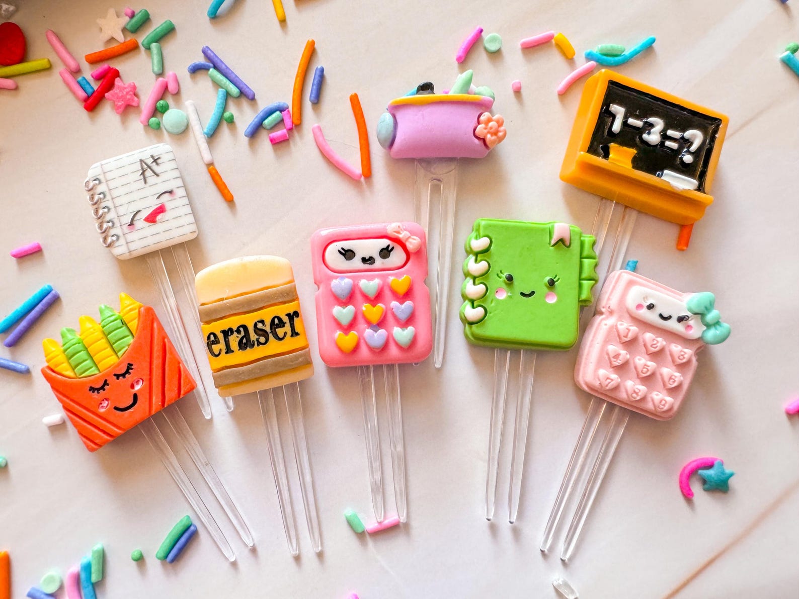 Back to School Food Picks for Kids, Bento Food Picks, Bento Lunchbox ...