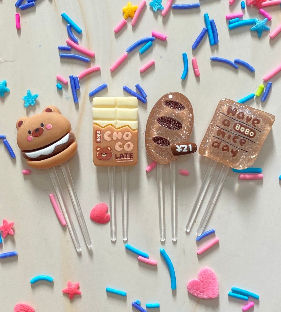 Cute Kawaii Food Picks, Food Picks, Bento Picks, Bento Lunchbox, Mini ...