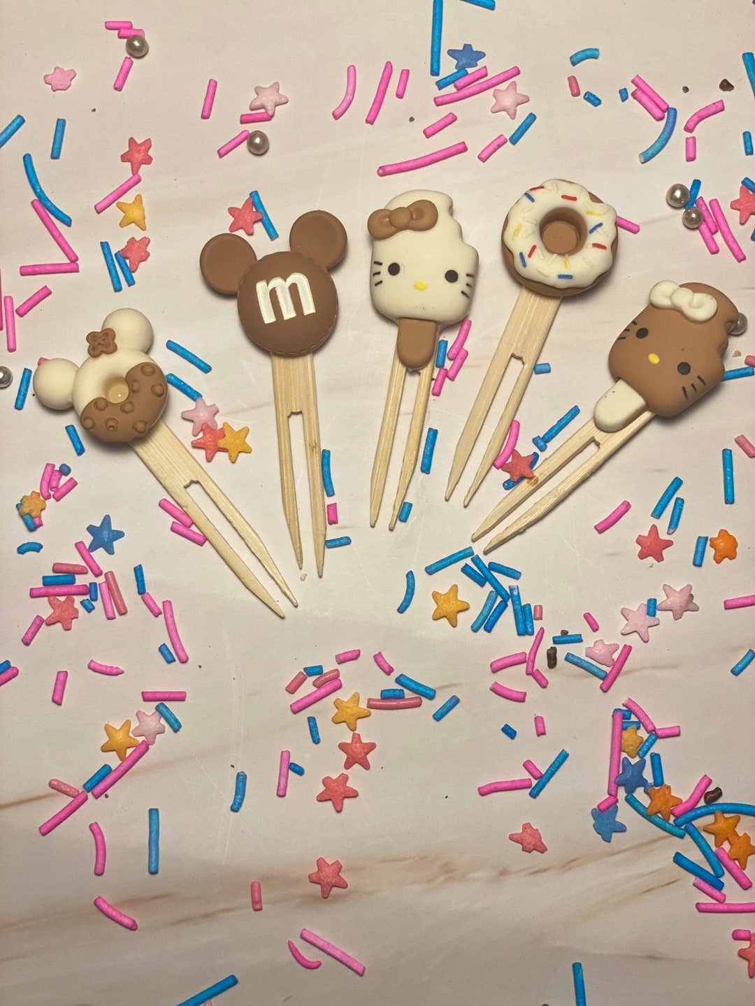 Cute Lunch Bite Picks, Food Picks, Bento Picks, Bento Lunch, Mini Forks ...