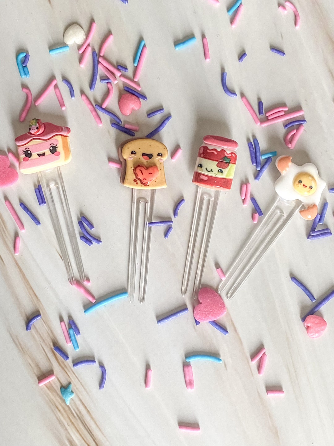Kawaii Cute Lunch Bite Picks, Food Picks, Bento Picks, Bento Lunch ...