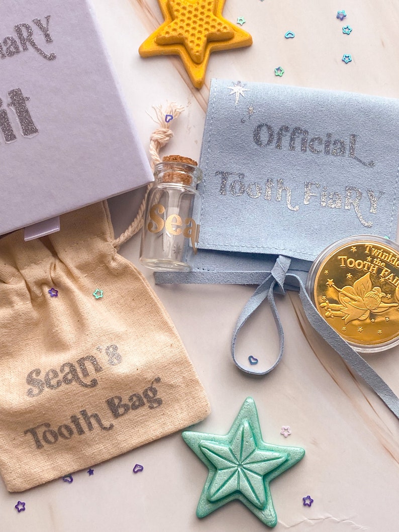 Tooth Fairy Kit With Tooth Fairy Bag and Fairy Coin - Etsy
