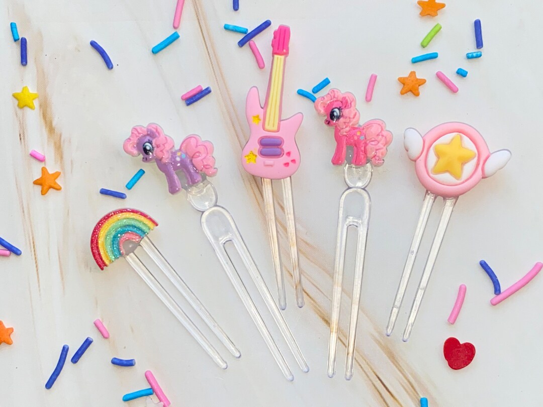 Cute Lunch Bite Picks, Food Picks, Bento Picks, Bento Lunch, Mini Forks ...