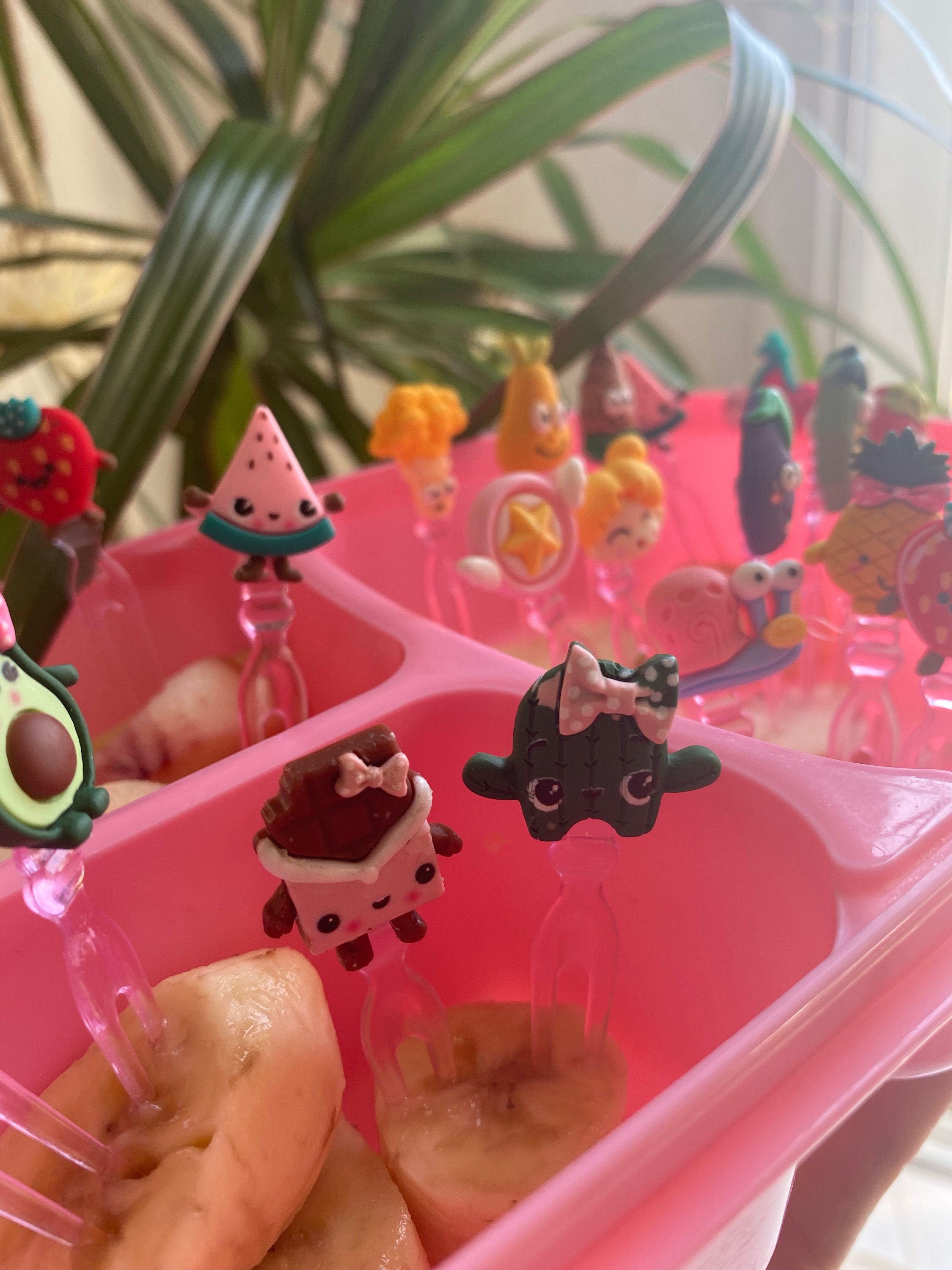 Cute Lunch Bite Picks, Food Picks, Bento Picks, Bento Lunch, Mini Forks ...