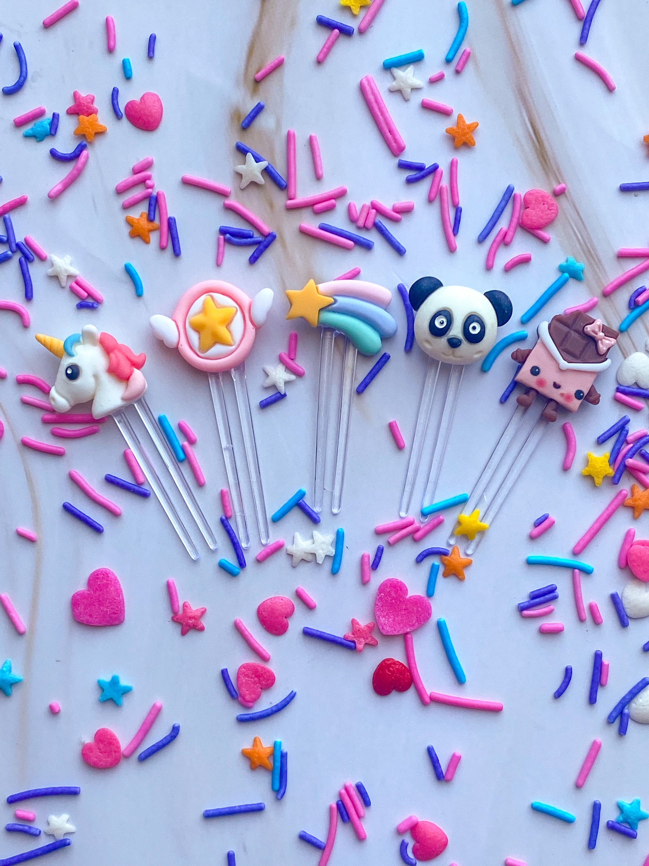 Cute Lunch Bite Picks, Bento Picks, Bento Lunchbox Accessories, Mini ...