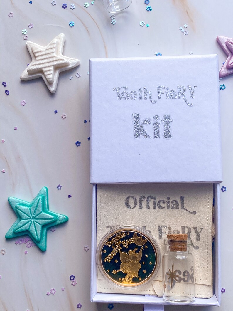 Tooth Fairy Gift Kit With Tooth Fairy Bag and Fairy Coin - Etsy