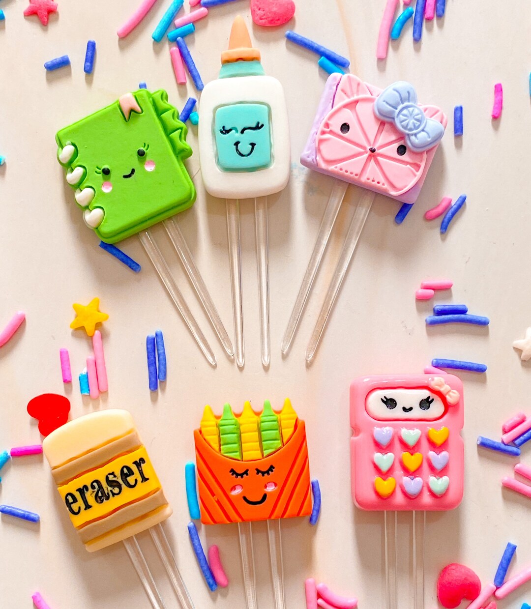 Back to School Food Picks for Kids, Bento Food Picks, Bento Lunchbox ...