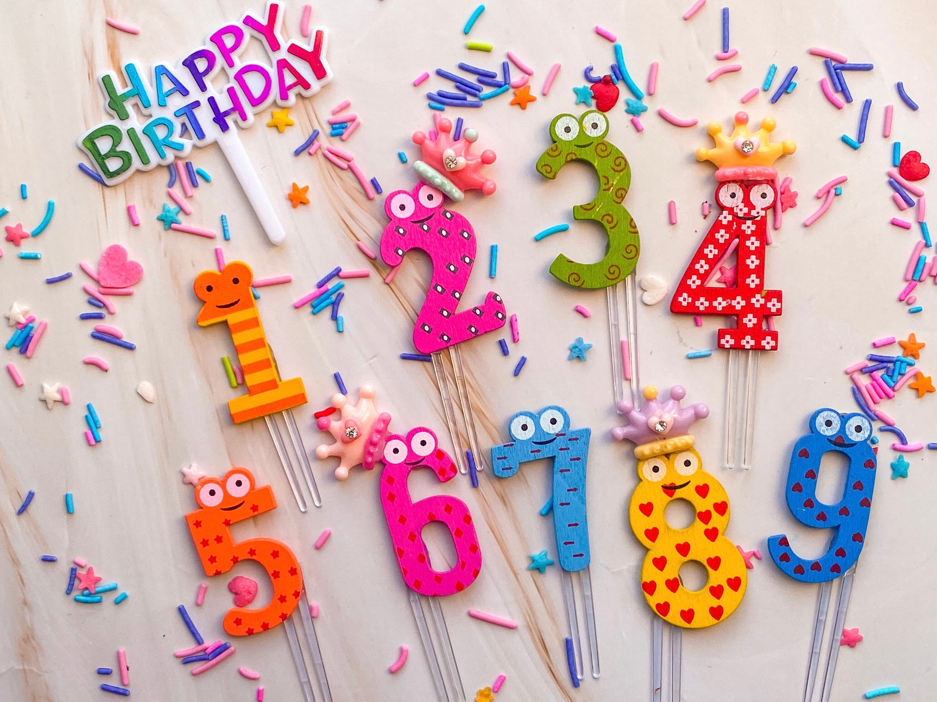 Unicorn Cupcake Topper for Kids Birthday Party Number 2 Food - Etsy