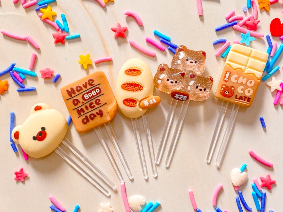 Cute Lunch Bite Picks, Food Picks, Bento Picks, Bento Lunch, Mini Forks ...