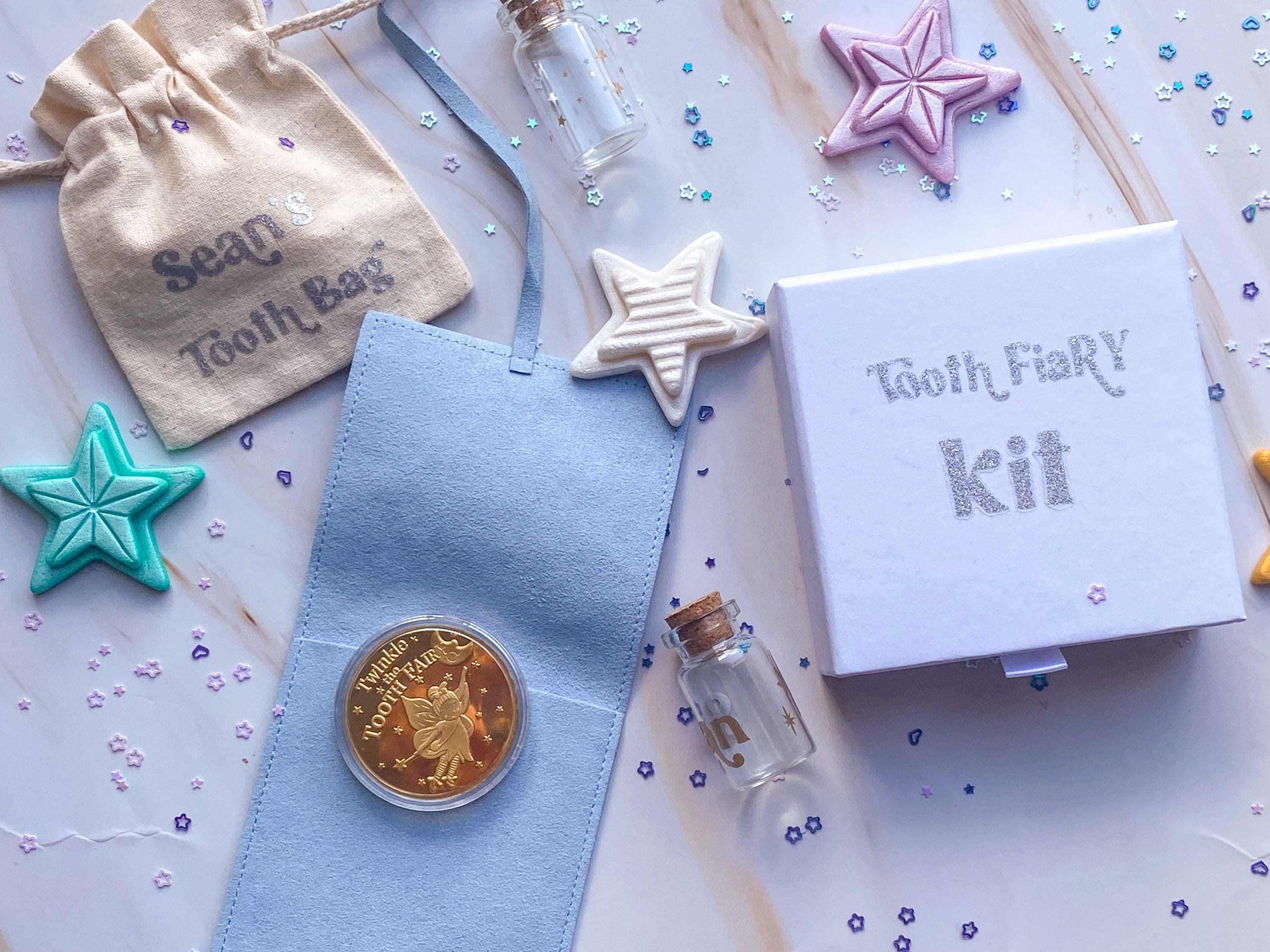 Tooth Fairy Kit With Tooth Fairy Bag and Fairy Coin - Etsy