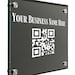 Personalized Vinyl QR Code and One Line of Text for Businesses Custom ...