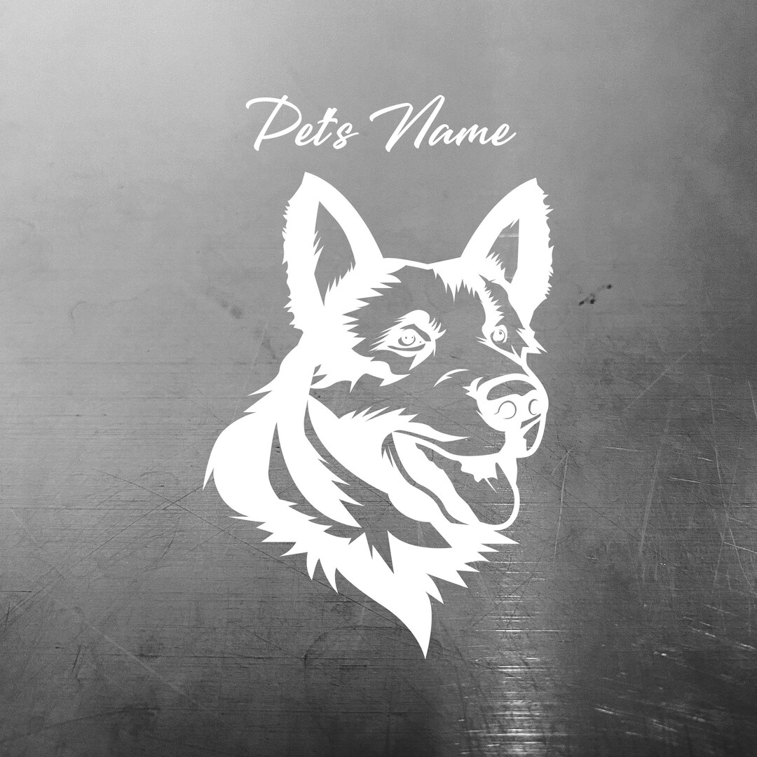 Custom German Shepard Dog Vinyl Decal Sticker Personalized - Etsy
