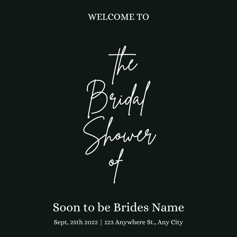 Personalized Bridal Shower Vinyl Decal Sticker / Custom Bridal - Etsy