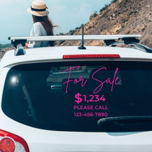 Personalized "for Sale" Sign / Custom "for Sale" Sign / Vinyl Decal ...