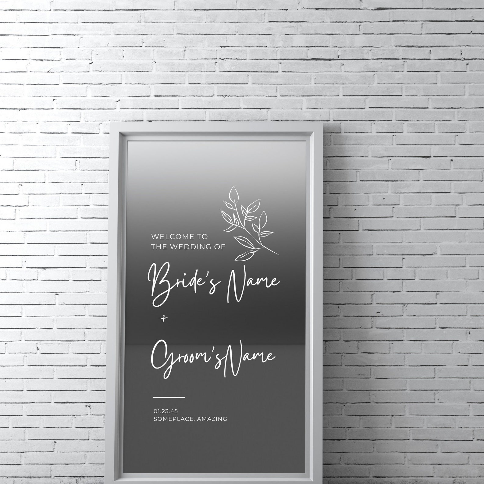 Personalized Wedding Sign / Customized Wedding Sign / Vinyl - Etsy