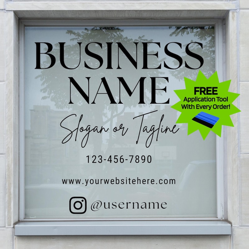 Storefront Window Decals - Etsy