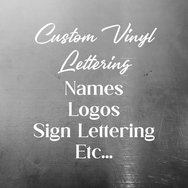 Vinyl Lettering - Etsy