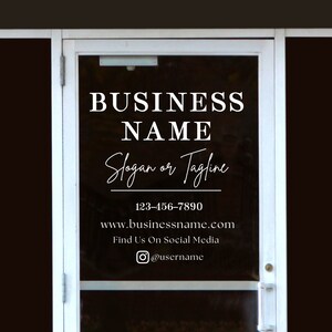 Custom Window Signs Vinyl Business Signs Business Decals - Etsy UK
