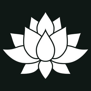 Lotus Flower Decal, Lotus Window Decal, Vinyl Decal Sticker, Lotus ...