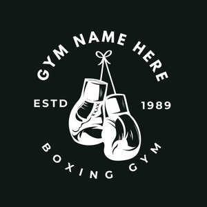 Custom Boxing Gym Logo, Personalized Boxing Gym Sign, Boxing Sign ...
