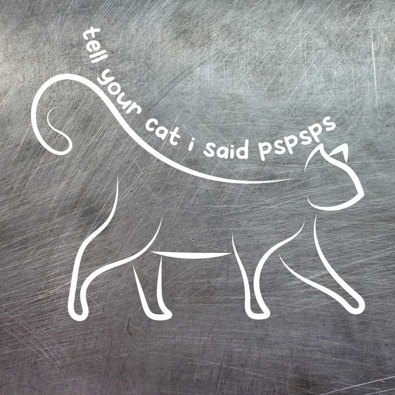 Cat Vinyl Decal Sticker / Cat Sticker / Cat Lover Decal / - Etsy