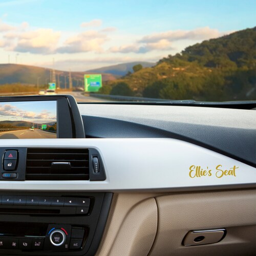 Girlfriends Name Seat Sticker for Car Name Decal for Car - Etsy