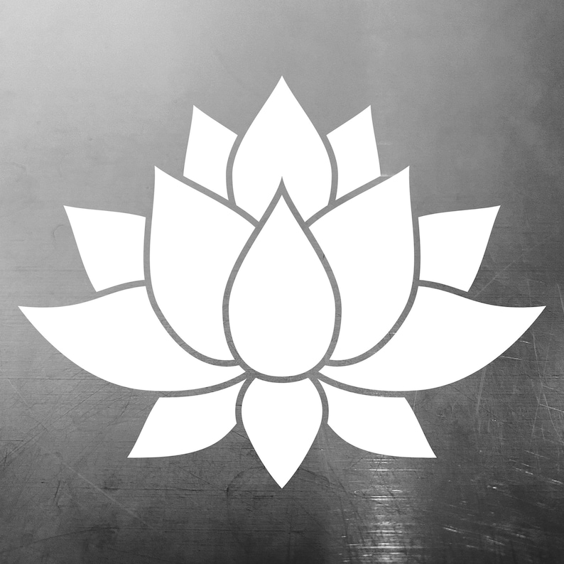Lotus Flower Decal Lotus Window Decal Vinyl Decal Sticker - Etsy