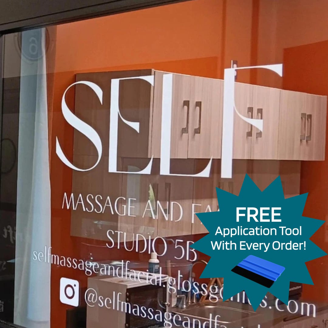 Custom Business Window Decal: Personalized Signs for Business | Office ...