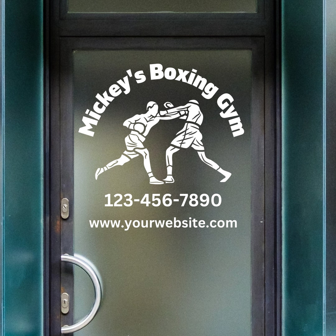 Boxing Gym Vinyl Decal Sign is a Great Way to Add a Professional and ...