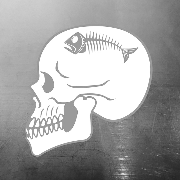 Fish Skeleton Decal - Etsy