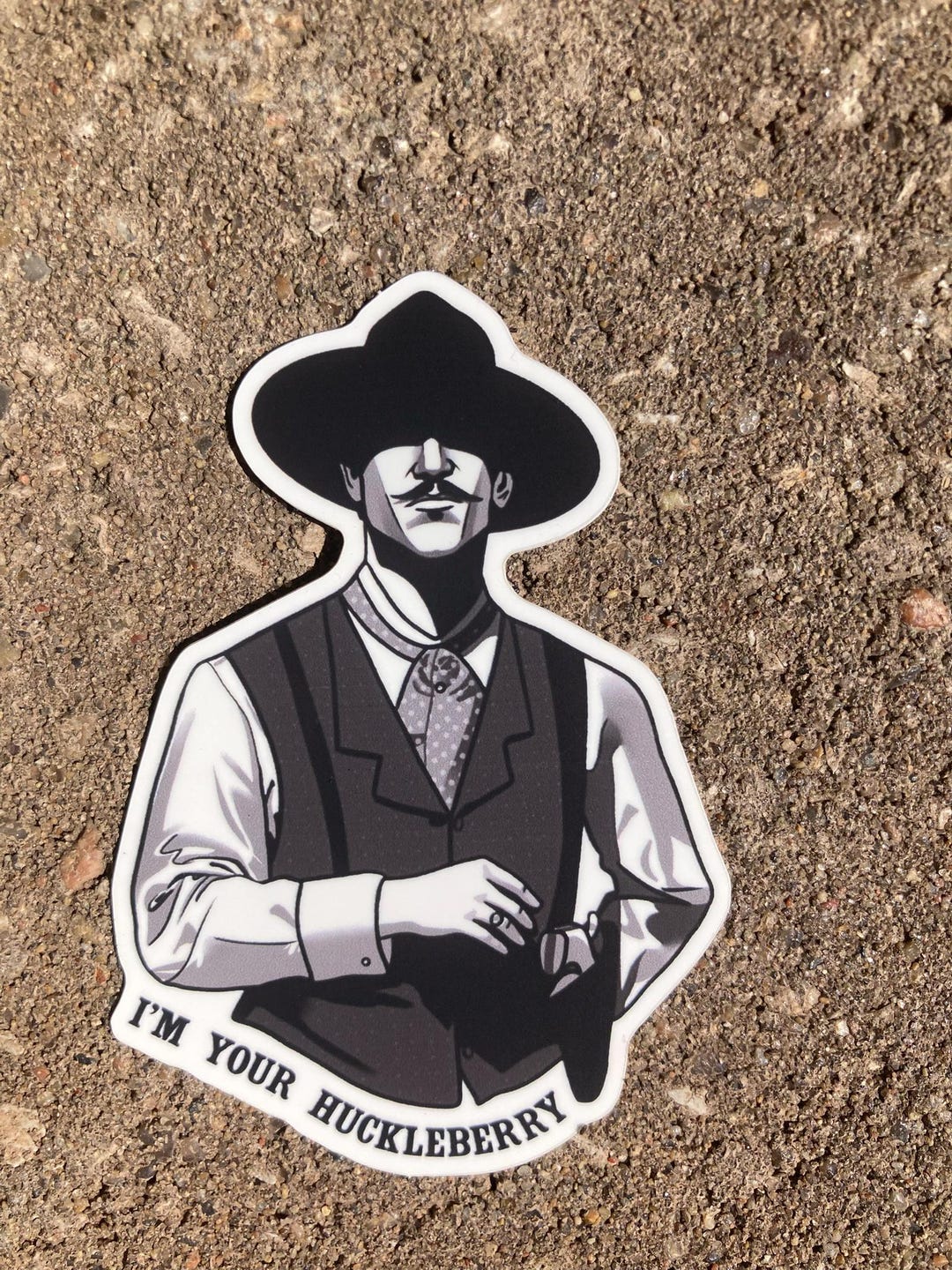 Doc Holliday Die-cut Vinyl Matte Finish Sticker, 2" X 2.8" Movie ...