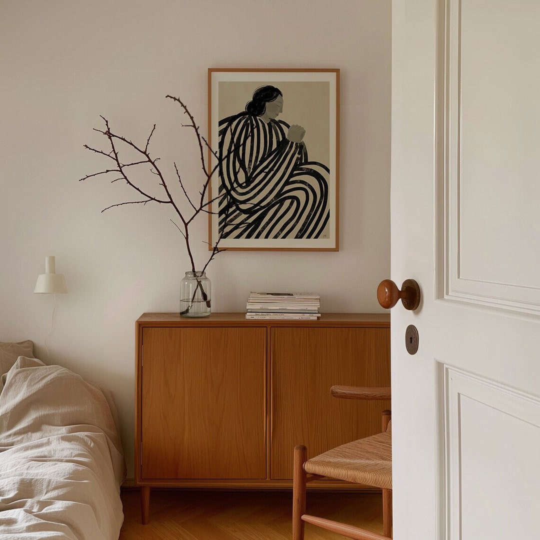 Proverbs 31 Woman Art Abstract Christian Praying Stripe God Wall Decor ...